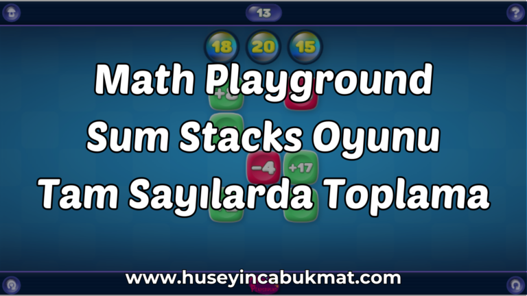 Wordwall Tam Sayılarla İşlem Etkinliği | Hüseyin Çabuk Matematik